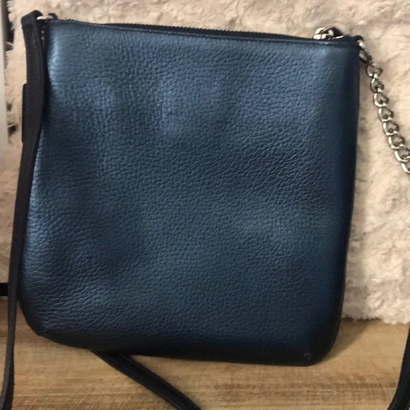 Coach | Bags | Coach Swagger Metallic Blue Swing Crossbody | Poshmark
